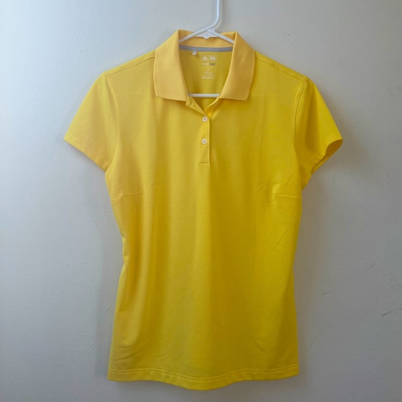 adidas | Tops | Adidas Yellow Golf Shirt | Poshmark